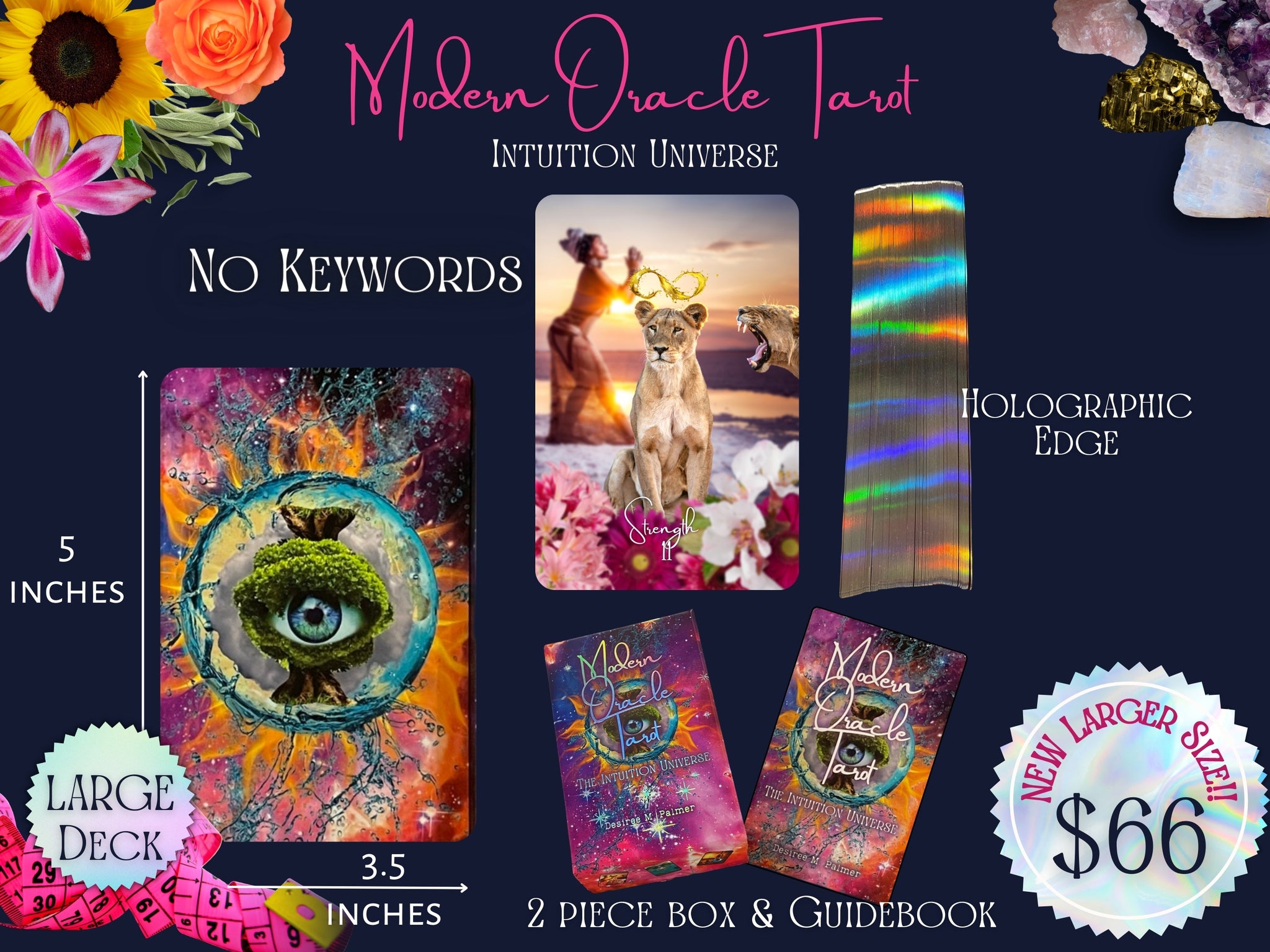 MODERN ORACLE TAROT: The Intuition Universe 78 card tarot deck and Gui ...